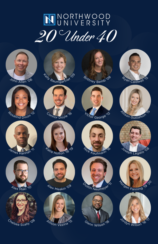 NU names first-ever Class of 20 Under 40 honorees - Northwood University