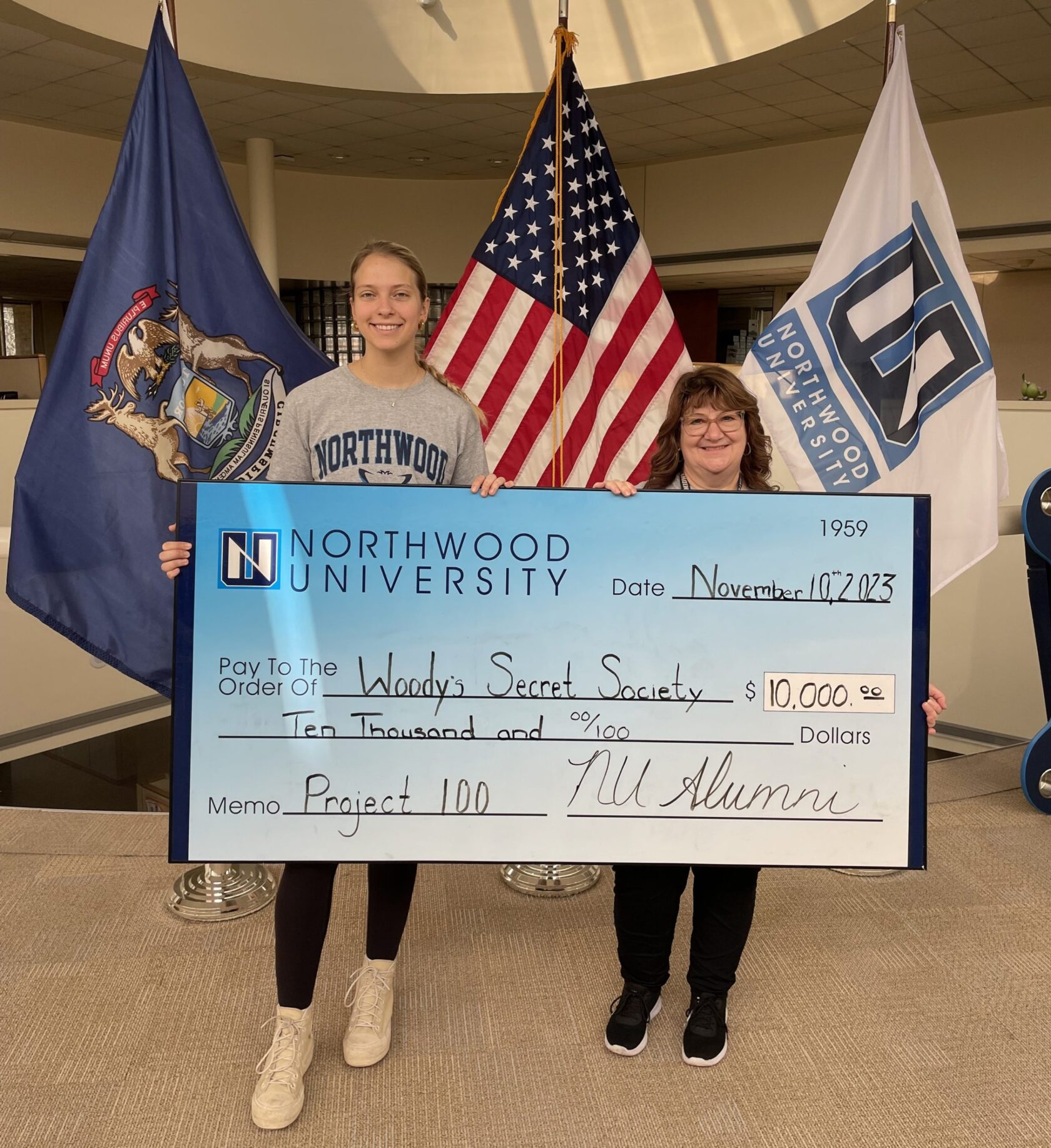 Project 100 awards $10K to ‘Woody’s Secret Society’ - Northwood University